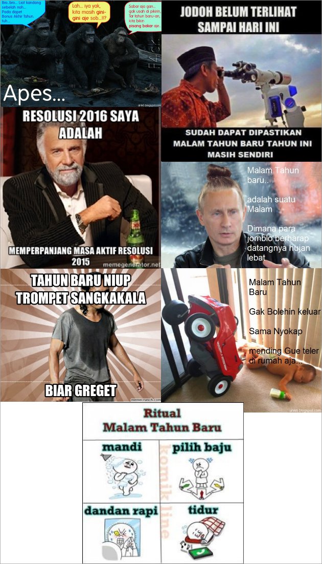 Jelang 2016, Meme 'Tahun Baru' Ahok Hingga Putin Ramai di Medsos
