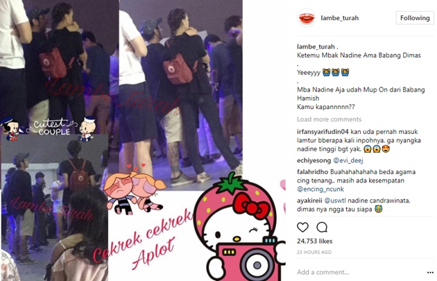 Nadine Chandrawinata dan Dimas Anggara Kepergok Jalan Bareng, Netter Ribut Soal Ini