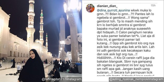Nagita Cantik Berhijab di Madinah, Haters Ejek 'Calon Penghuni Neraka'