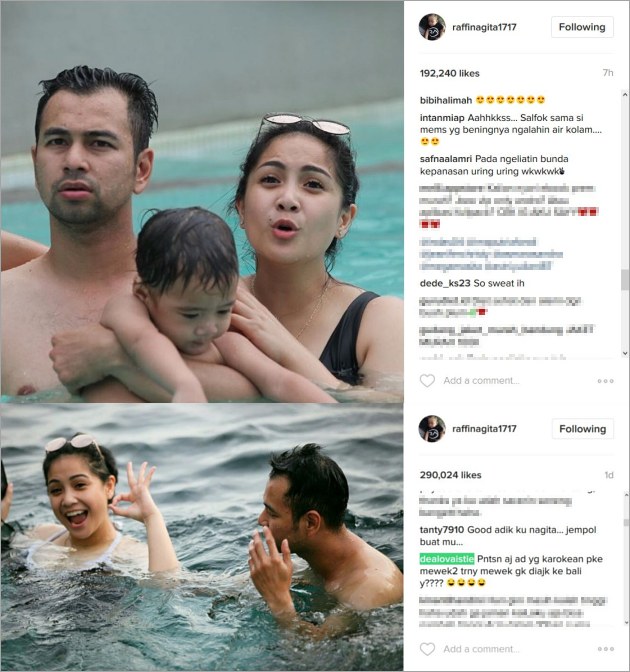Nagita Seksi Berenang Bareng Raffi, Ayu Ting Ting Disindir Cemburu Sampai Nangis-Nangis