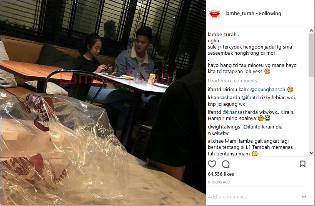 Kepergok Nongkrong Bareng Pacar, Jaket Rizky Febian Jadi Sorotan