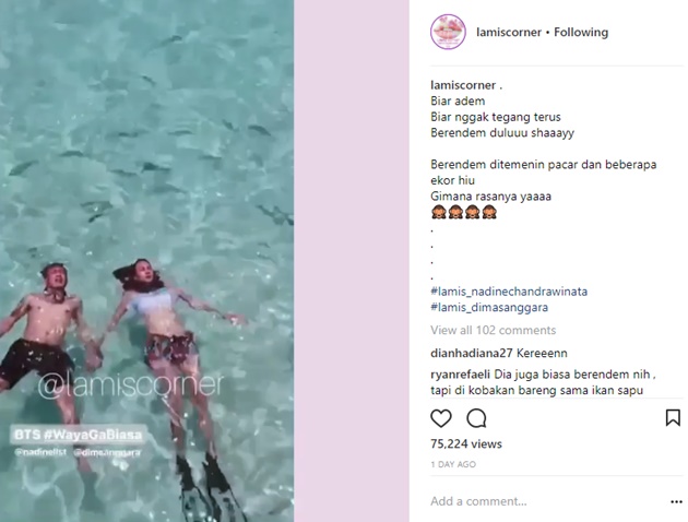 Lakukan Aksi Ekstrem Bareng Dimas Anggara, Bodi Nadine Chandrawinata Jadi Sorotan