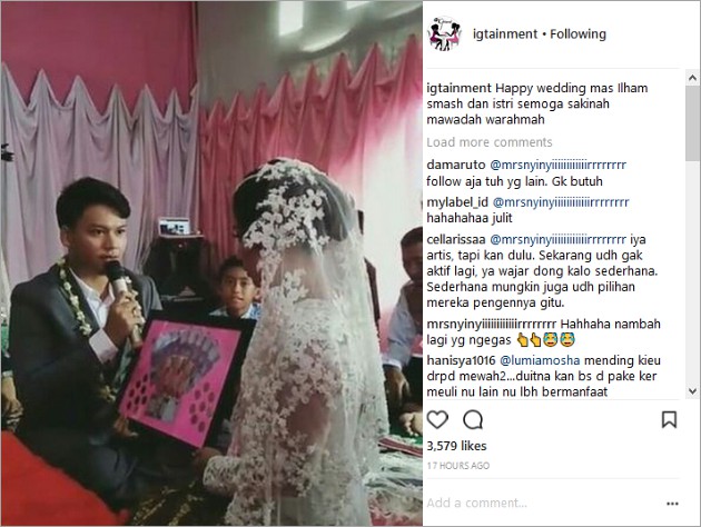 Pernikahan Ilham SMASH Sederhana, Netter Ejek 'Ndeso' dan 'Asal-Asalan'
