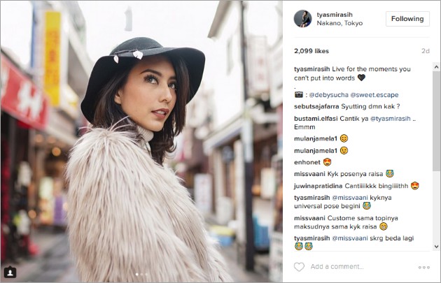 Pose di Instagram Disebut Tiru Raisa, Tyas Mirasih Tidak Terima