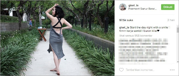 Sempat Dihujat Gara-Gara Pamer Punggung Mulus, Gisella Anastasia Dibela Netter