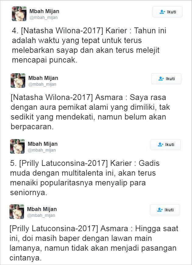 Awali Tahun 2017, Mbah Mijan Ramal Tentang 5 Artis Wanita Fenomenal Ini