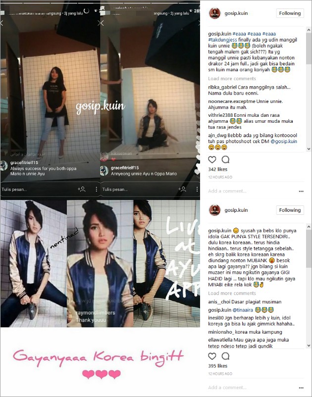 Saingi Nagita yang Dipuji Mirip Krystal f(x), Ayu Ting Ting Malah Diejek Ahjumma