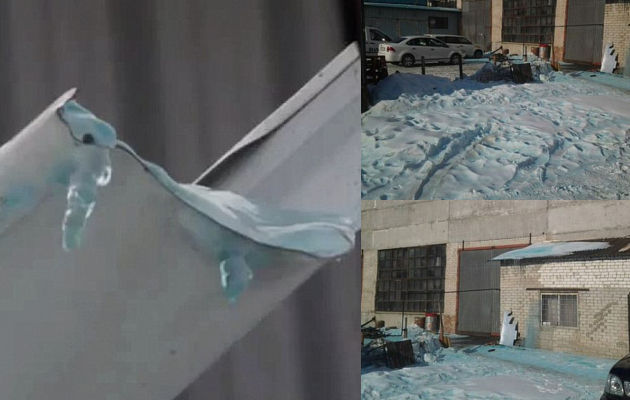 Misteri Salju Warna Biru Bikin Heboh Warga Rusia