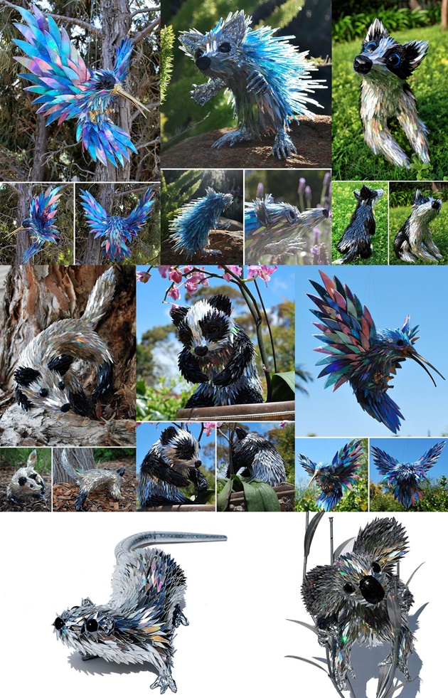 Seniman Ini Sulap Kepingan CD Bekas Jadi Karya Seni Mengagumkan