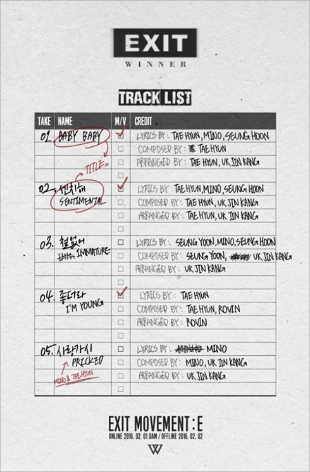 Siap Comeback, Winner Ungkap Daftar Lagu di Album 'Exit Movement : E'