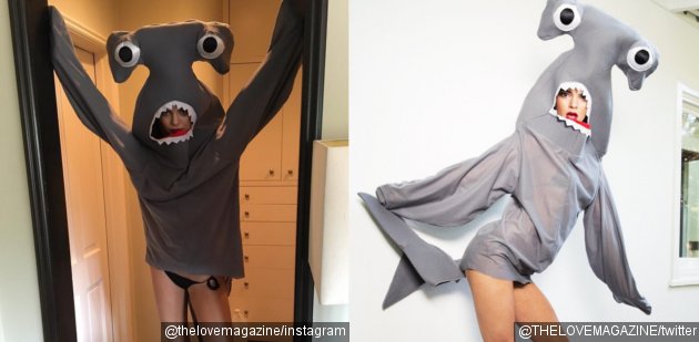 Pakai Kostum Hiu, Kendall Jenner Pamer Paha Mulus di Majalah Love