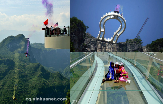 Skywalk Kaca Terpanjang di Dunia Dibuka di Chongqing
