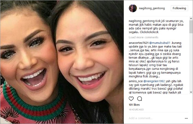 Tak Kalah Seksi dari Yoona SNSD, Nagita Malah Diejek Pakai 'Baju Bekas' dan Pamer 'Cabe Nyelip'