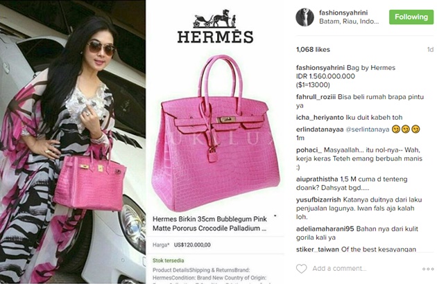 Lagi-Lagi Ketahuan Pakai Tas Seharga Rp 1,5 Miliar, Syahrini Banjir ...