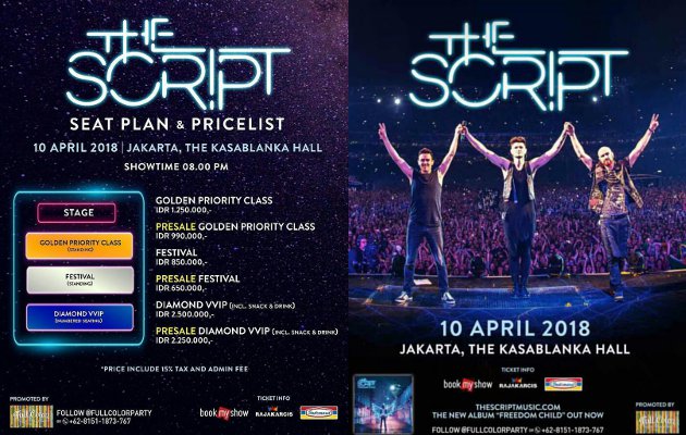 The Script Siap Gelar Konser Kedua di Jakarta Setelah 6 Tahun