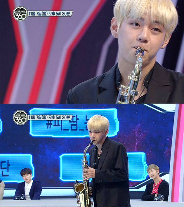 Kerennya V BTS Main Saksofon di 'Star Show 360'